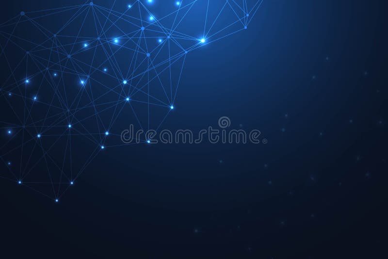 Big Data Visualization Background. Modern Futuristic Virtual Abstract ...