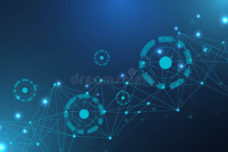 Big Data Visualization Background. Modern Futuristic Virtual Abstract ...