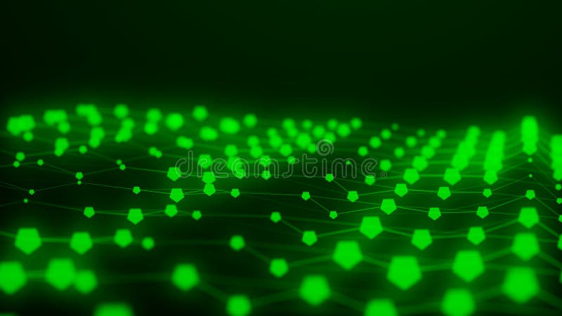 Big Data Visualization Computer Code Data Networks Concept Of