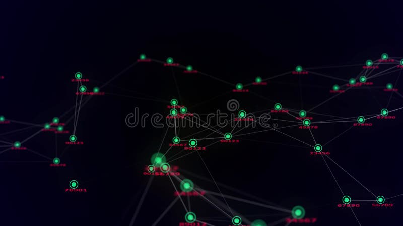Big Data Visualization Computer Code Data Networks Concept Of