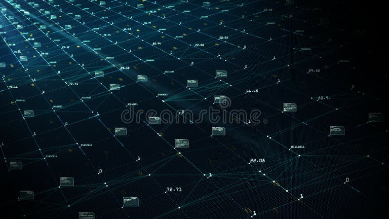 Big Data Visualization Concept. Machine Learning Algorithms. Analysis ...