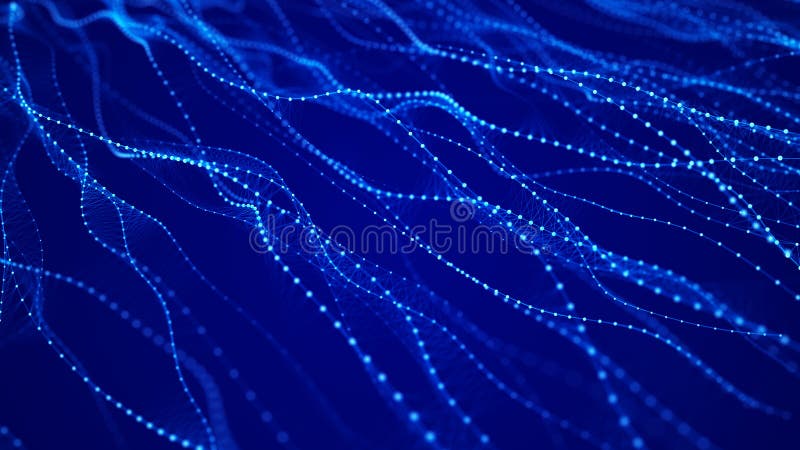 Big Data Visualization 3d Network Connection Structure Analytics Representation Digital