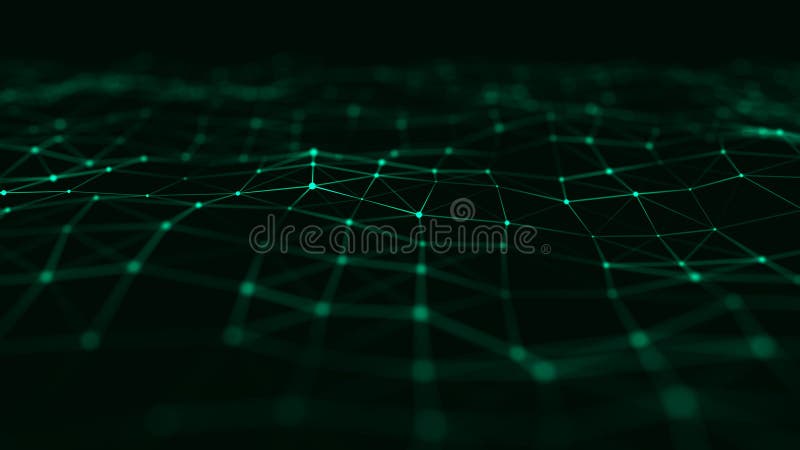 Digital Background Green Matrix. Binary Computer Code. Vector ...