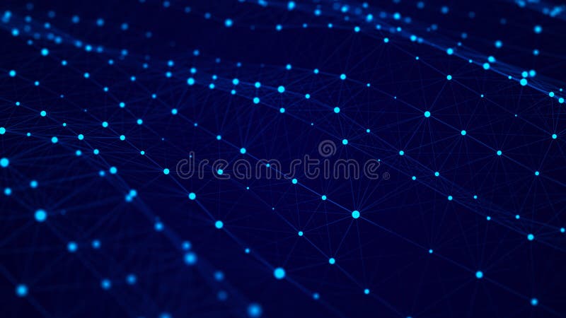 Big Data Visualization 3d Network Connection Structure Analytics Representation Digital