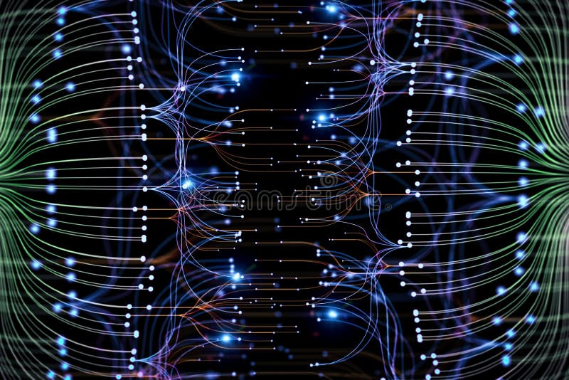 Visualization Digital Flow Of Information Processing And Structuring Big Data For Analysis And