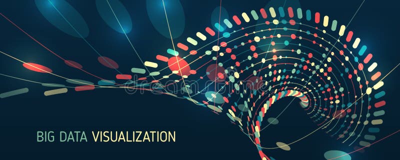 Big Data Visualization A Dynamic Array Of Information Data Sorting Process Big Data Stream