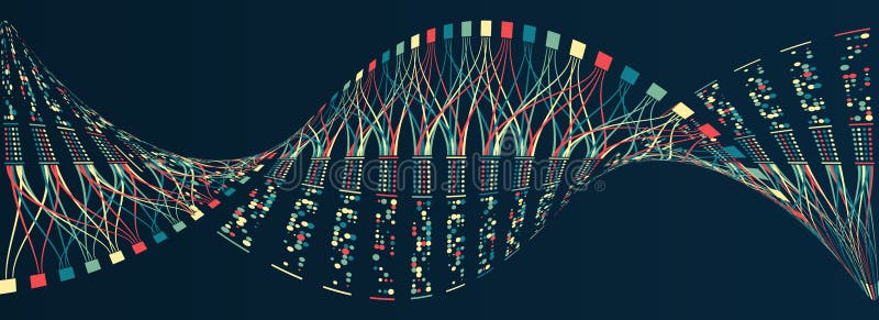 Big Data Visualization A Dynamic Array Of Information Data Sorting Process Big Data Stream