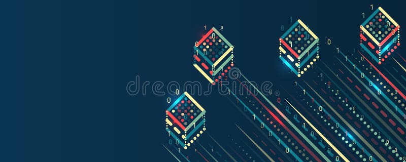 Big Data Visualization A Dynamic Array Of Information Data Sorting Process Big Data Stream