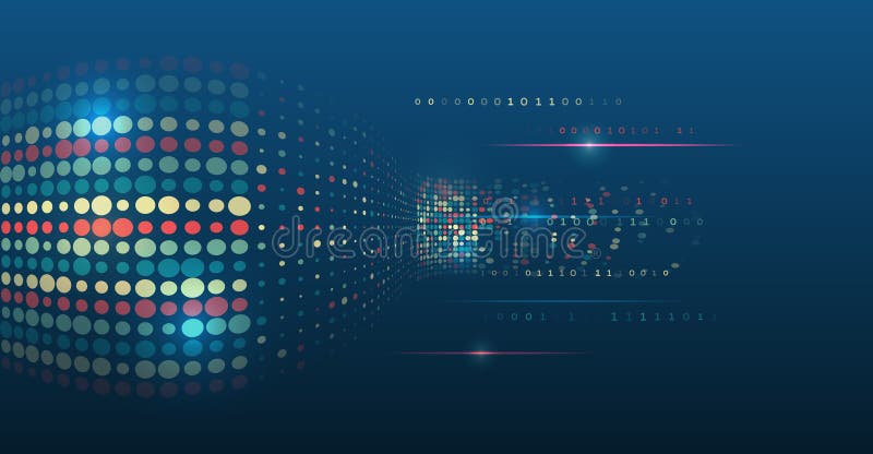 Big Data Visualization A Dynamic Array Of Information Data Sorting Process Big Data Stream