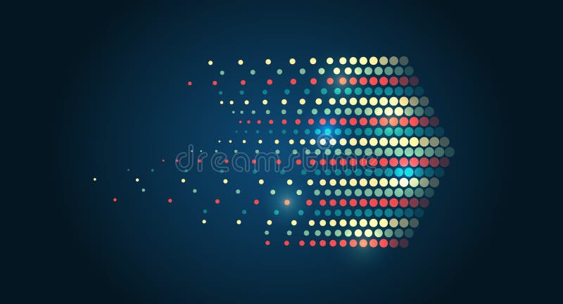 Big Data Visualization A Dynamic Array Of Information Data Sorting Process Big Data Stream