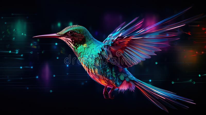 Abstract bird code stock vector. Illustration of software - 133147566