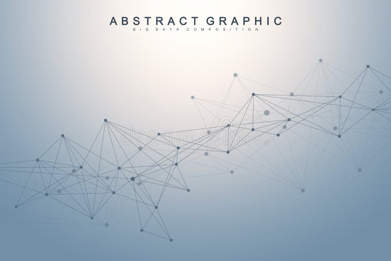 Big Data Visualization. Geometric Abstract Background Visual ...