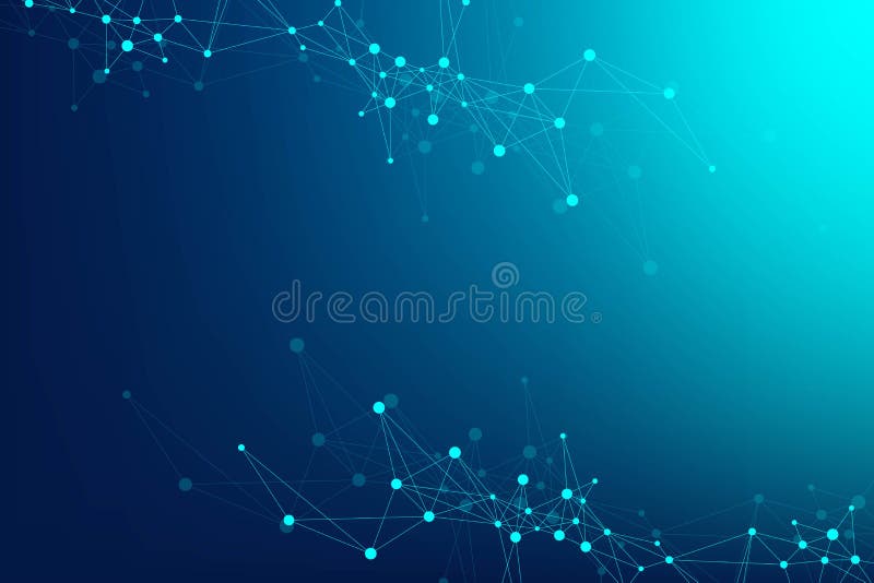 Big Data Visualization. Geometric Abstract Background Visual ...