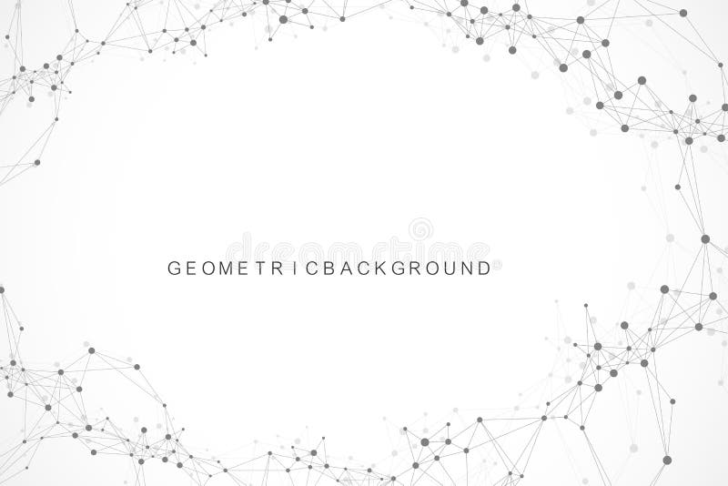 Big Data Visualization. Geometric Abstract Background Visual ...