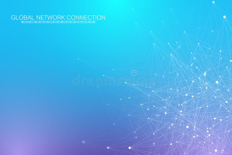 Big Data Visualization. Geometric Abstract Background Visual ...