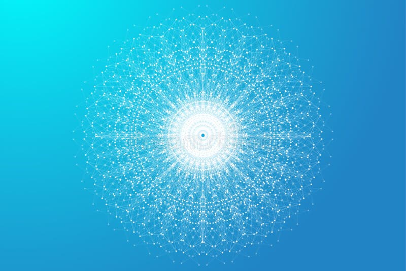 Big Data Visualization. Geometric Abstract Background Visual ...