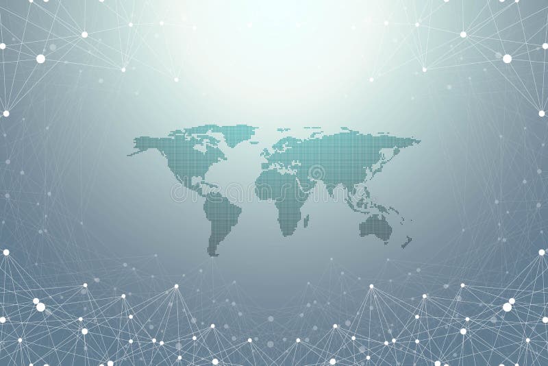 Big Data Visualization. Geometric Abstract Background Visual ...