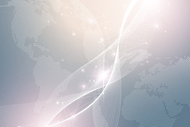 Big Data Visualization. Geometric Abstract Background Visual ...