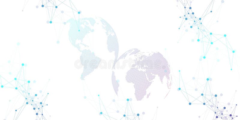 Big Data Visualization. Geometric Abstract Background Visual ...