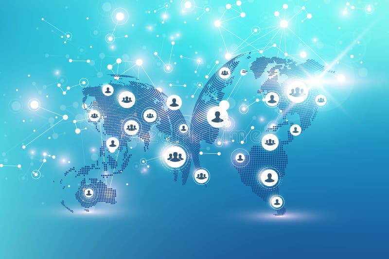 Big Data Visualization. Geometric Abstract Background Visual ...