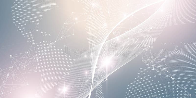 Big Data Visualization. Geometric Abstract Background Visual ...