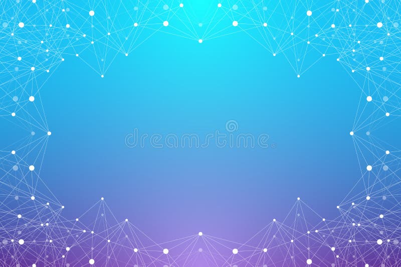 Big Data Visualization. Geometric Abstract Background Visual ...