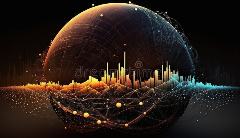 Big Data Visualization Graphic Abstract Background Communication Analytical Network Complexby
