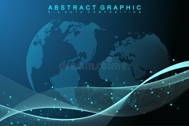 Big Data Visualization Graphic Abstract Background Communication Perspective Backdrop Minimal