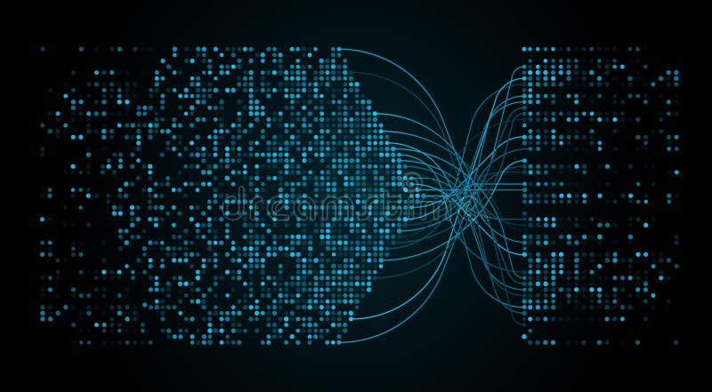 Big Data Visualization and Information Analysis Stock Vector ...