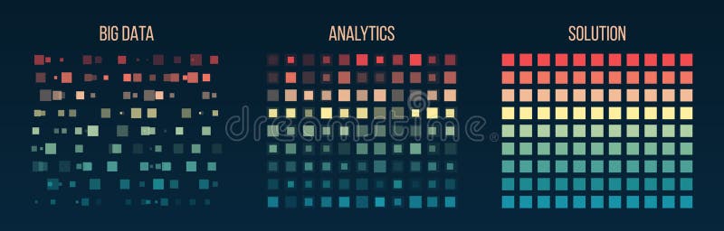 Big Data Visualization. Information Analytics Concept. Abstract Stream ...