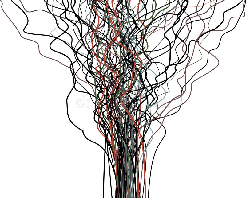 Abstract Stream Information. Filtering Machine Algorithms Stock Vector ...