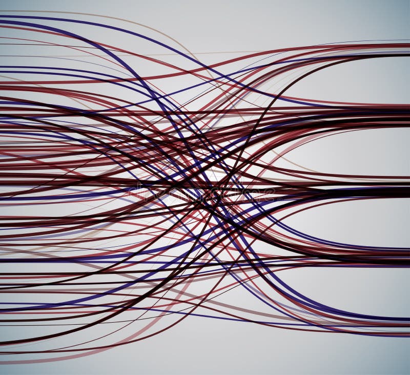 Big Data Visualization Information Analytics Concept Abstract Stream Information With Line