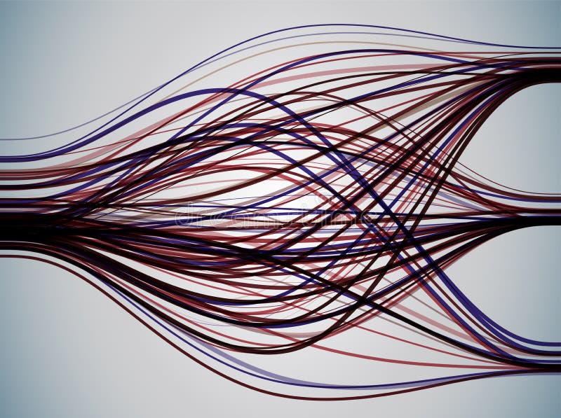 Big Data Visualization Information Analytics Concept Abstract Stream Information With Line