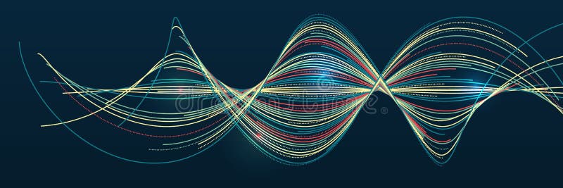 Big Data Visualization Information Analytics Concept Abstract Stream