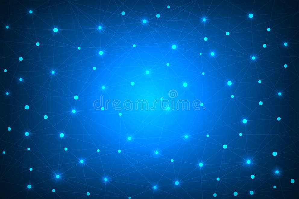 Big Data Visualization with Light Binary Code Background. Stock ...