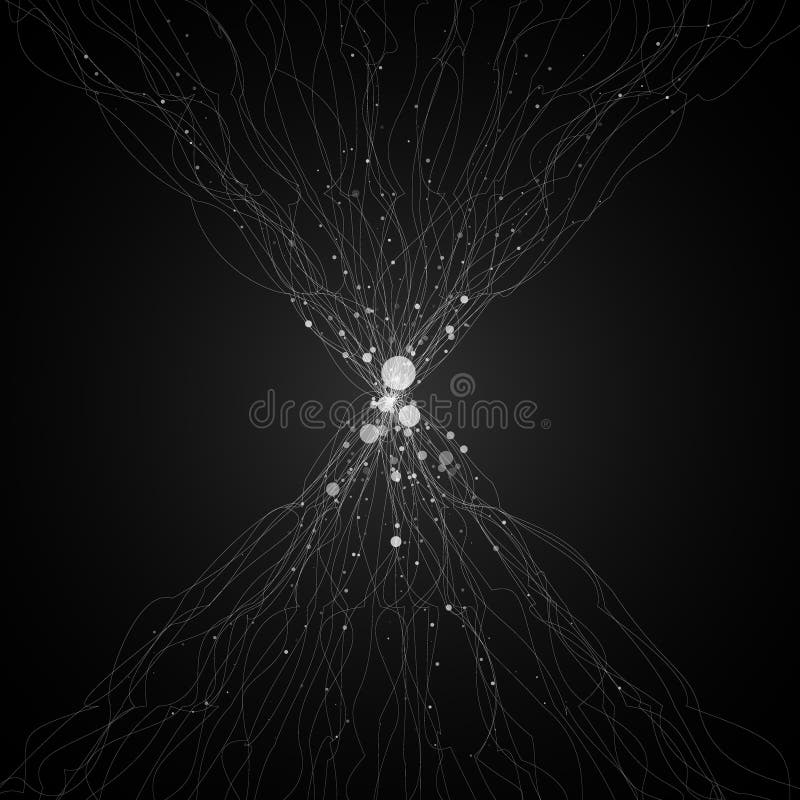 Big Data Visualization Lines With A Cluster Of Dots In The Center Deep Learning Algorithms