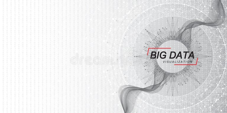 Big Data Visualization. Big Data Machine Learning Algorithms. Data Array Visualization Stock ...