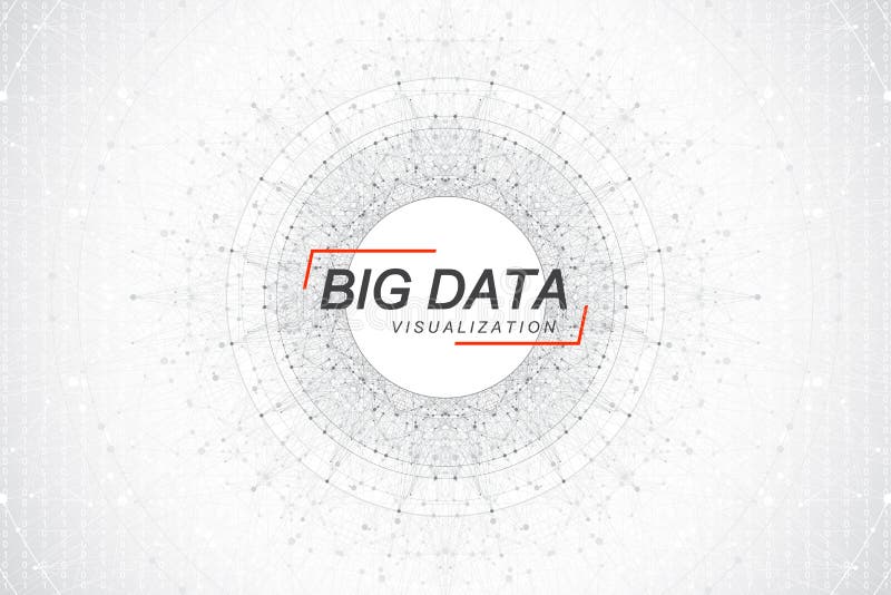 Big Data Visualization. Big Data Machine Learning Algorithms. Data Array Visualization Stock ...