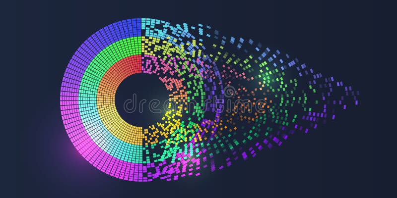 Big Data Visualization Processing Of Data Arrays Sorting Filtering Machine Algorithms Stock