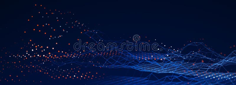 Big Data Visualization. Data Technology Illustration. Science ...