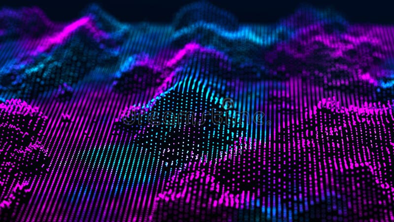 Big Data Visualization. Data Technology Illustration. Science ...