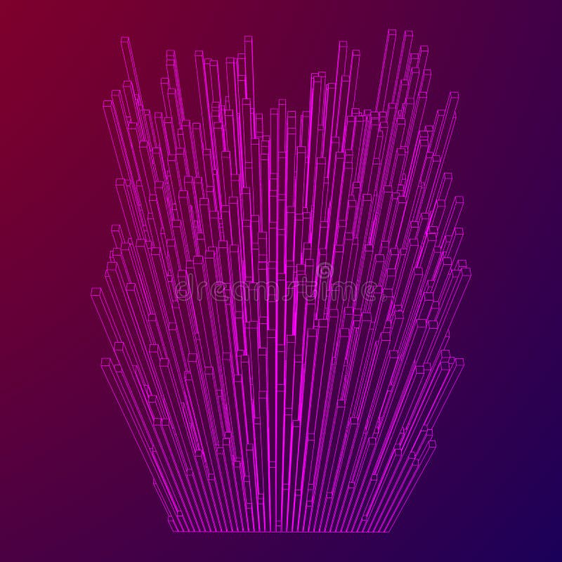 Big Data Visualization Vector Concept Stock Vector - Illustration of ...