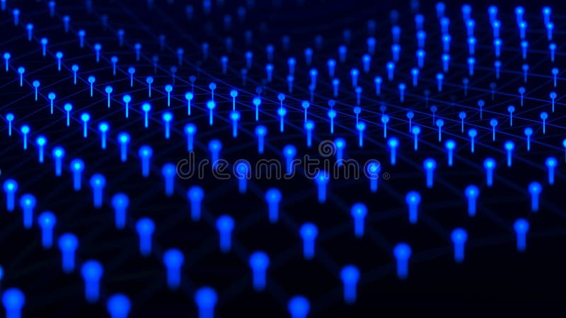 Big Data Visualization Computer Code Data Networks Concept Of