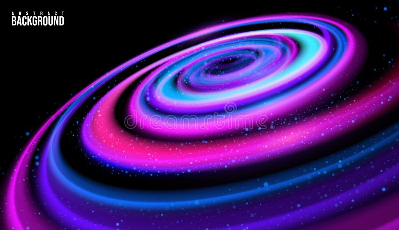 Big Data Visualized As Neon Lines Forming Swirling Vortex Patterns ...