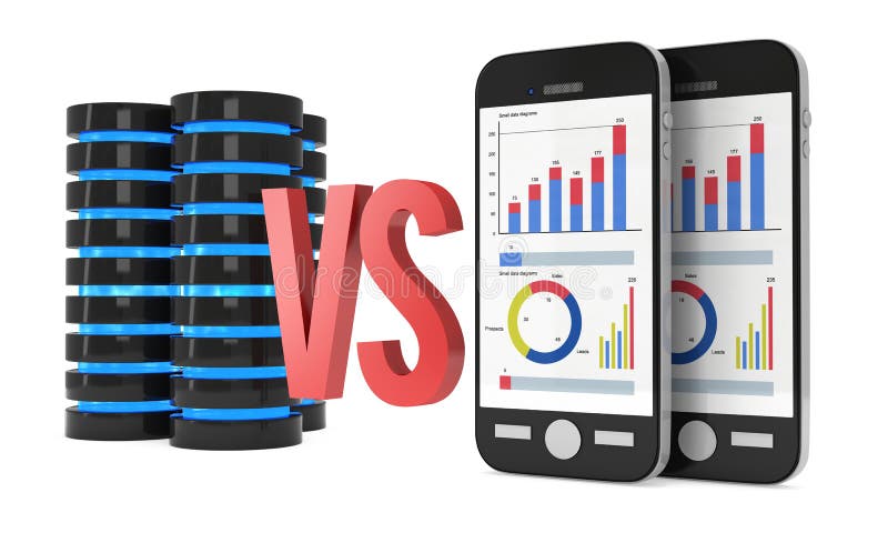 Computer Vs Cell Phone Stock Illustrations – 13 Computer Vs Cell Phone ...