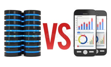 Computer Vs Cell Phone Stock Illustrations – 13 Computer Vs Cell Phone ...