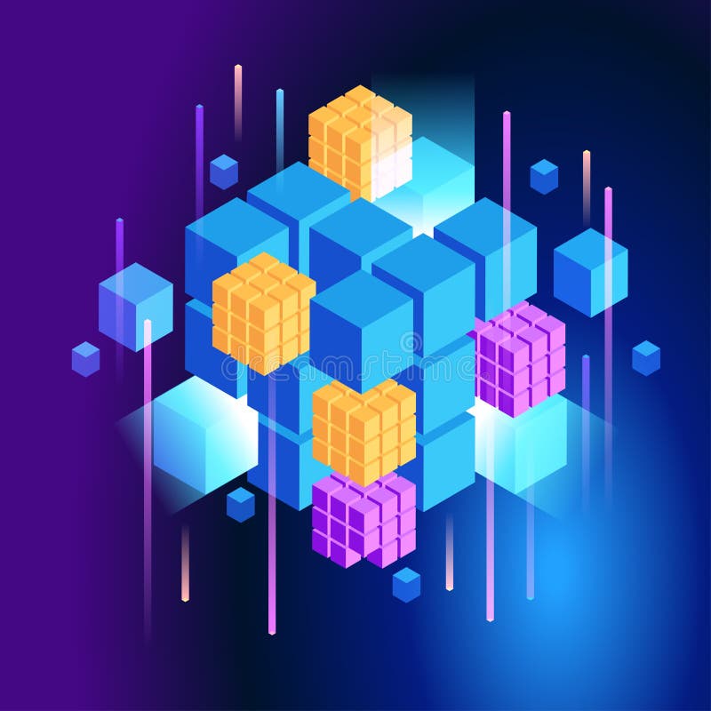 Big data Web Banner stock vector. Illustration of analyze - 227151802