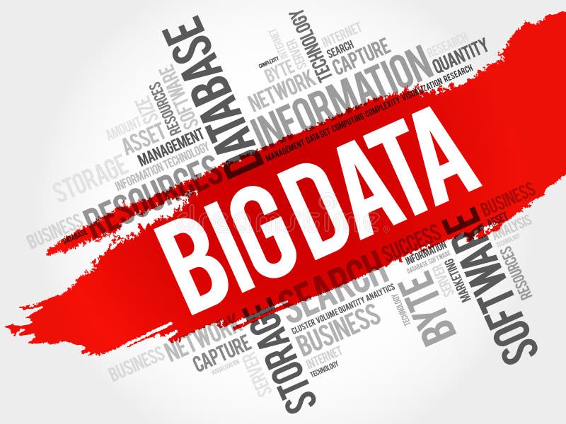 Big Data word cloud stock illustration. Illustration of management ...