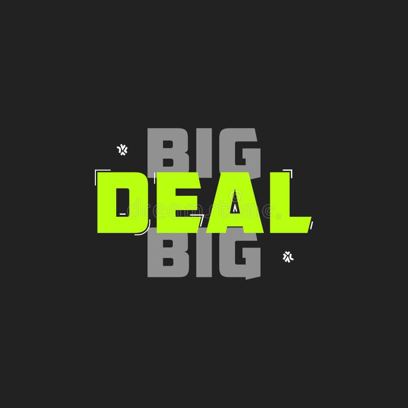 Big Deal Sticker - Big Deal Label - Big Deal Design Stock Vector ...
