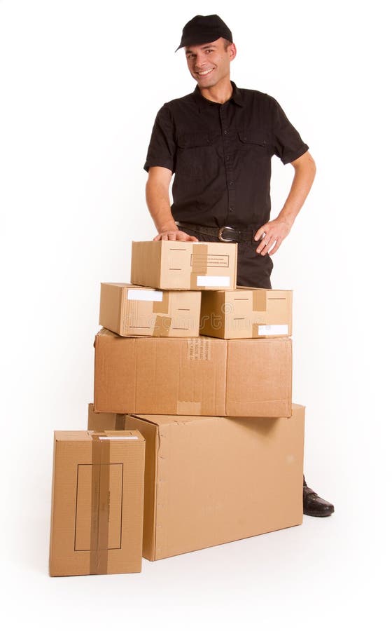 Big delivery stock image. Image of cargo, black, merchandise - 24728187